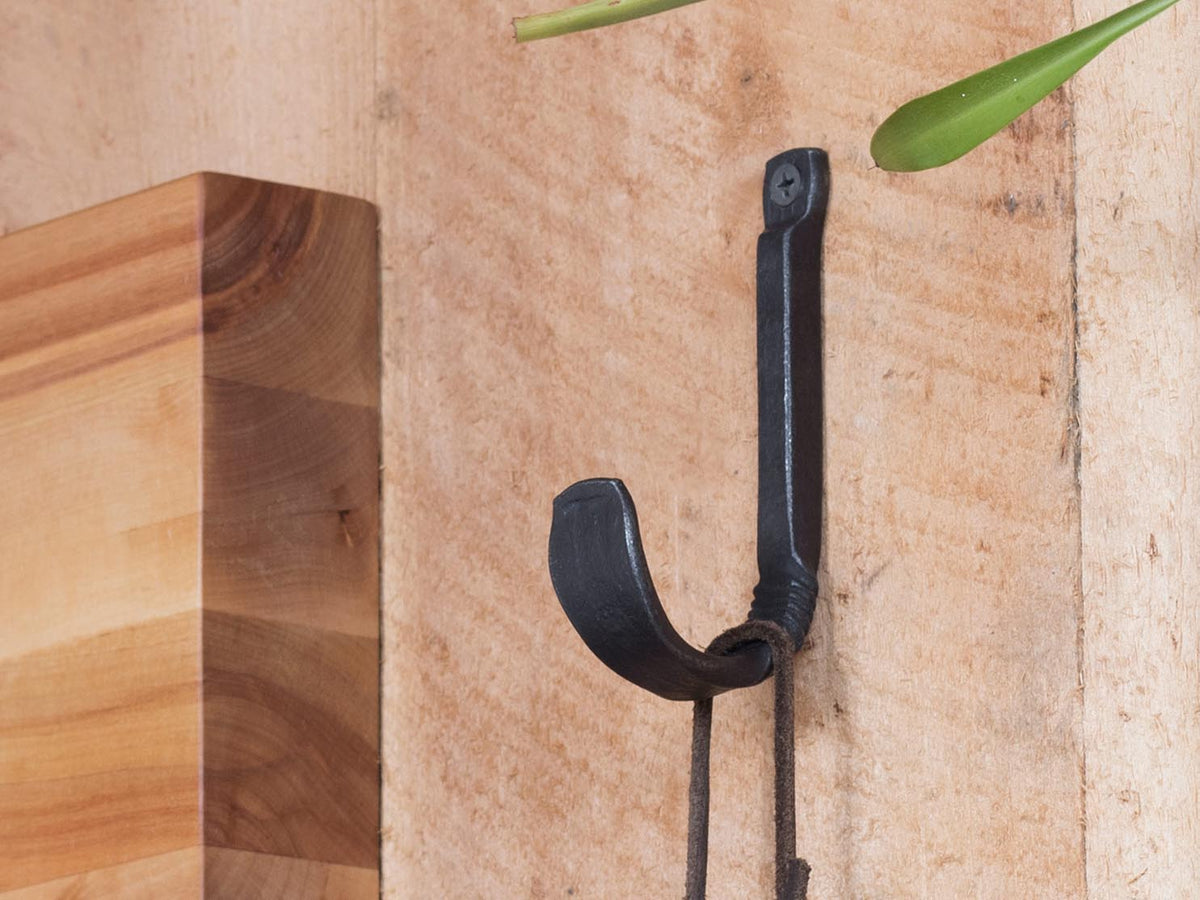 Decorative Iron Hook | Coat, Entryway Hook | EH Forge - Echo Hill Forge