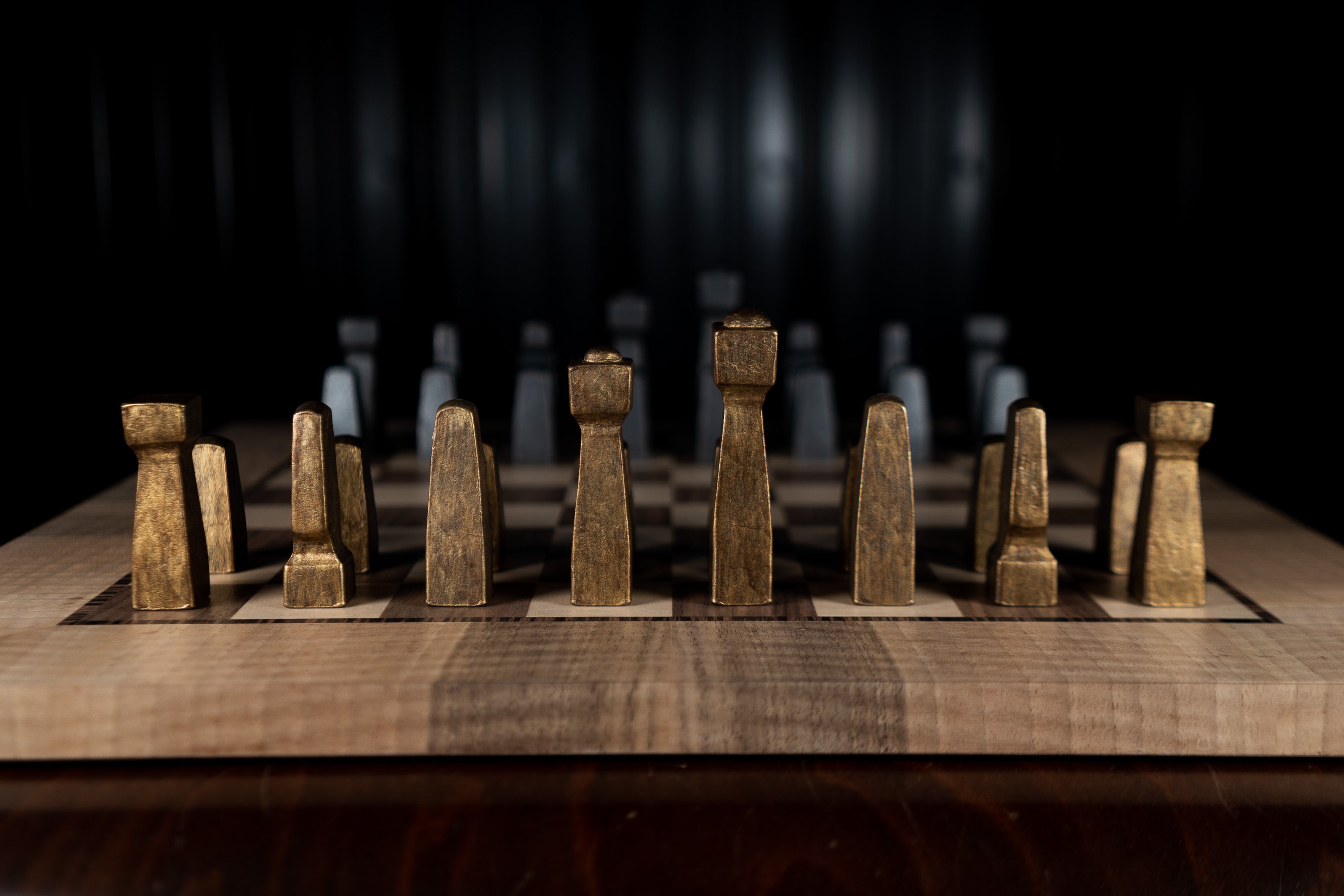 Handmade Chess Set | Unique, Abstract Pieces | EH Forge - Echo Hill Forge